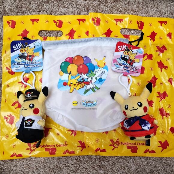 Pokemon | Toys | Pokemon Center Air Adventure Pilot Singapore Pikachu ...